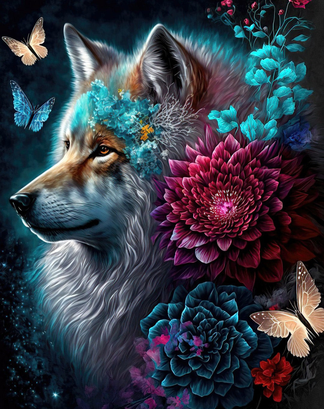 DIAMOND PAINTING - Wolf